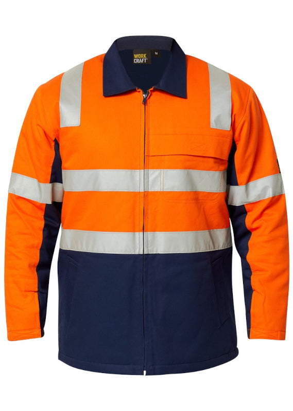 WorkCraft Hi Vis Quilted Jacket w/Tape WJ8019 – Southside Road